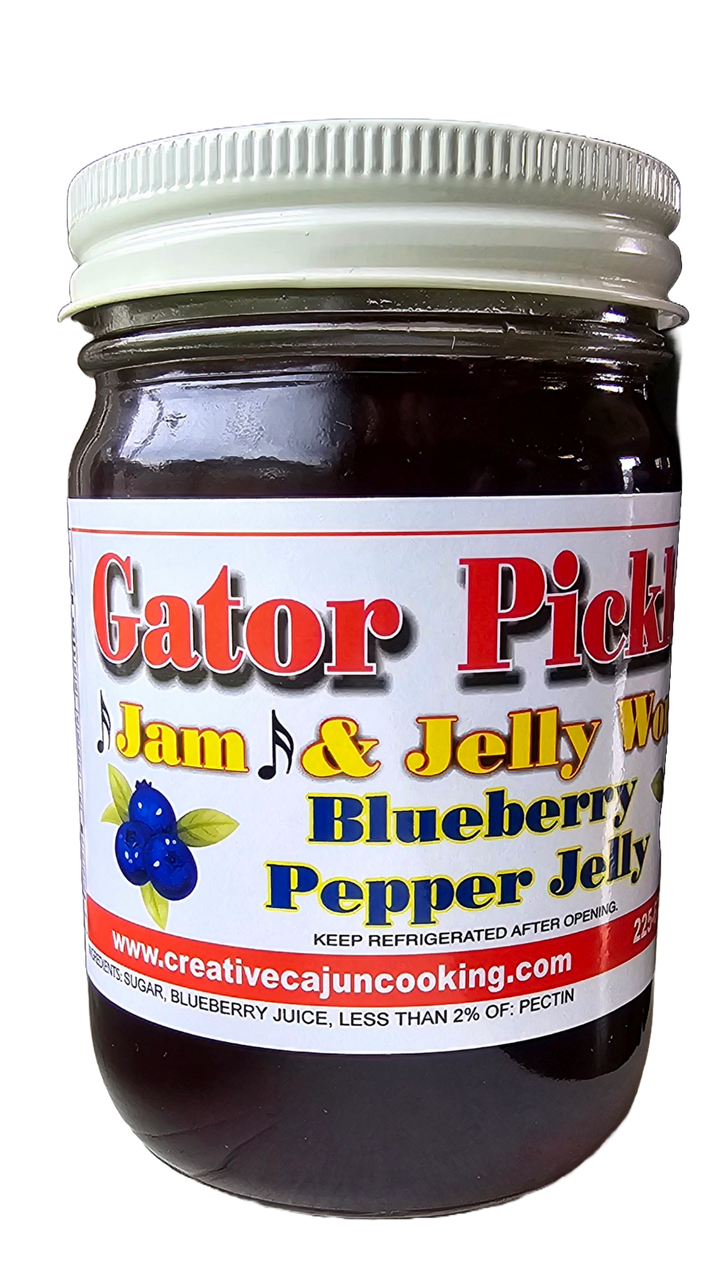 Gator Pickles Jam & Jelly Works Blueberry PEPPER Jelly