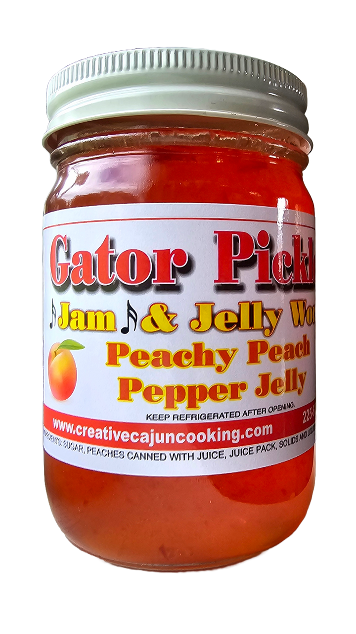 Gator Pickles Jam & Jelly Works Peachy Peach PEPPER Jelly