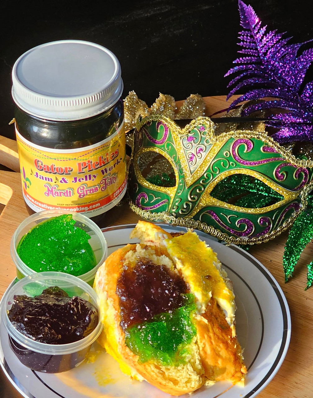 Gator Pickles Jam and Jelly Works Mardi Gras Jelly