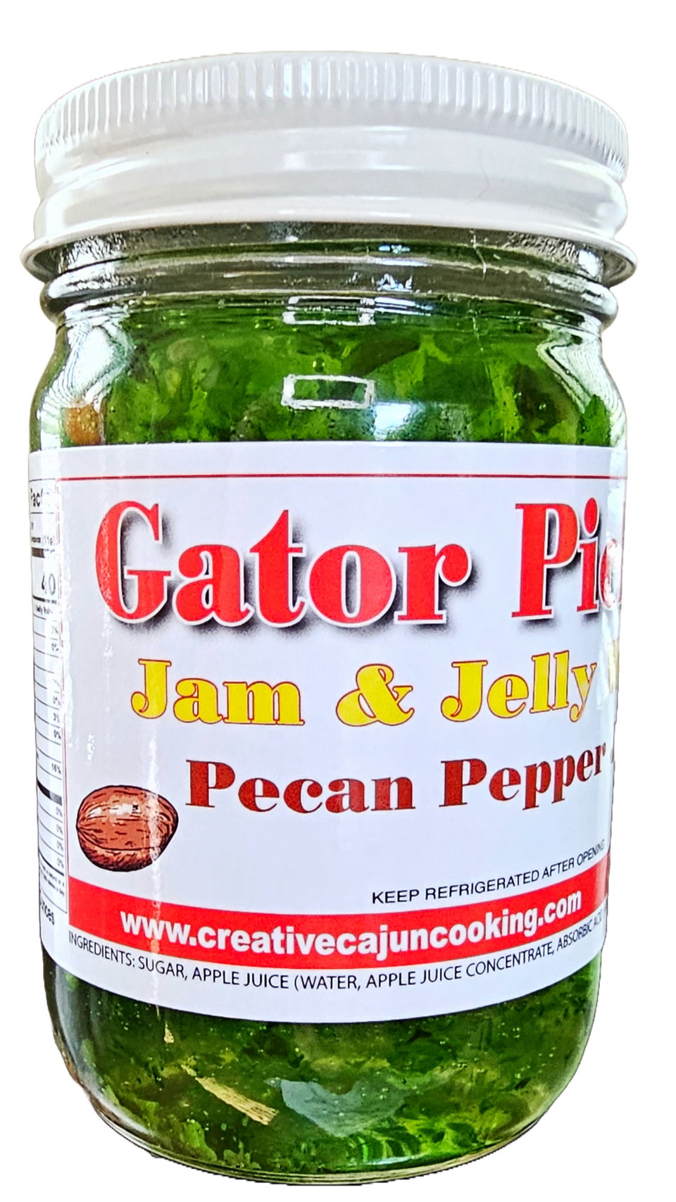 Gator Pickles® Jam & Jelly Works Pecan PEPPER Jelly