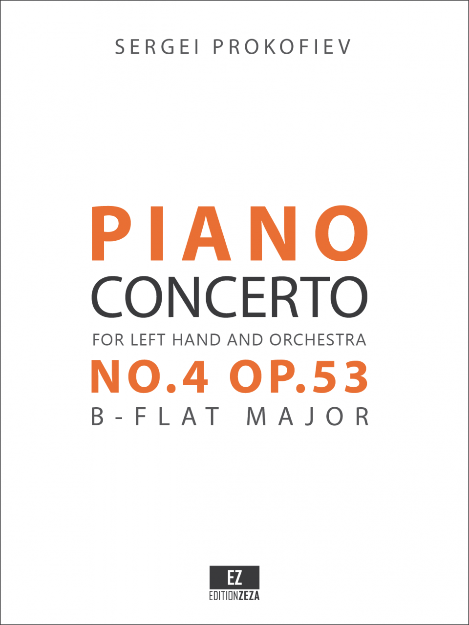 Prokofiev Piano Concerto No.3 Op.26 - Scores & Parts for Orchestra ...