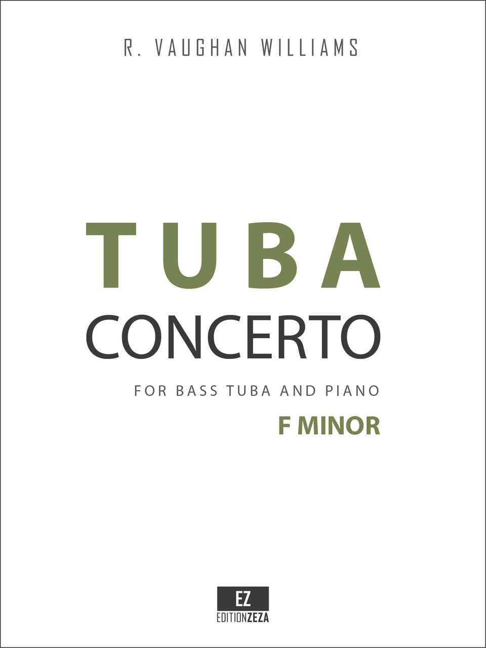 Vaughan Williams - Tuba Concerto in F minor - Sheet Music X - Scores ...