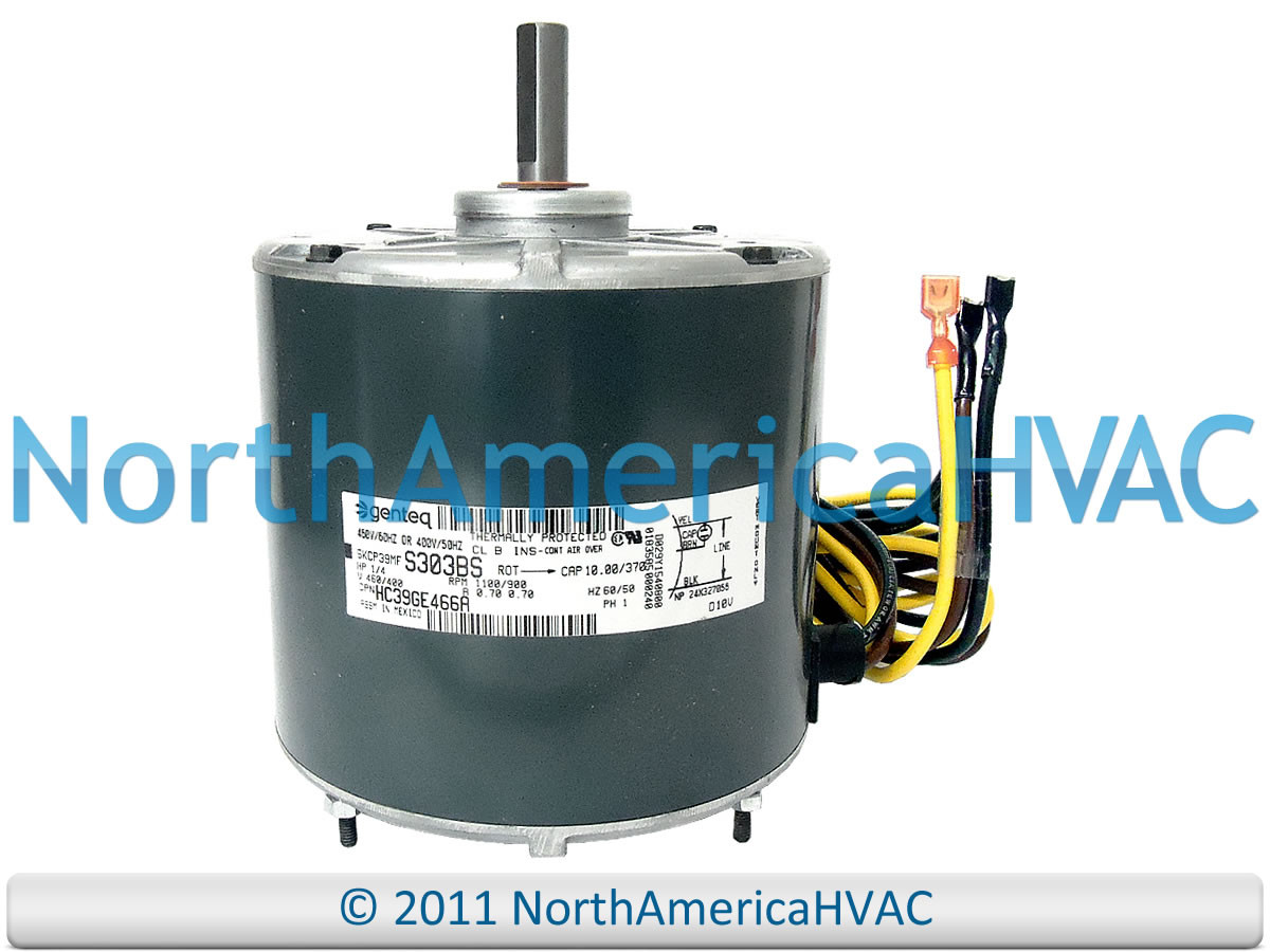 OEM Condenser Fan Motor 1/4 HP 460v Replaces GE Genteq 5KCP39MFS303AS ...