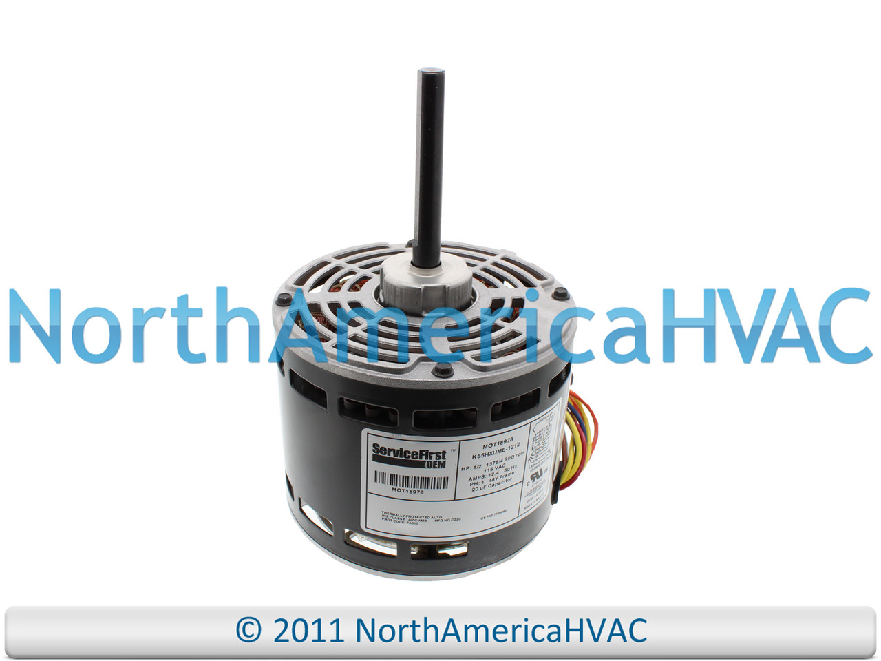 OEM Trane American Standard 1/2 HP Blower Motor Replaces MOT18978 ...