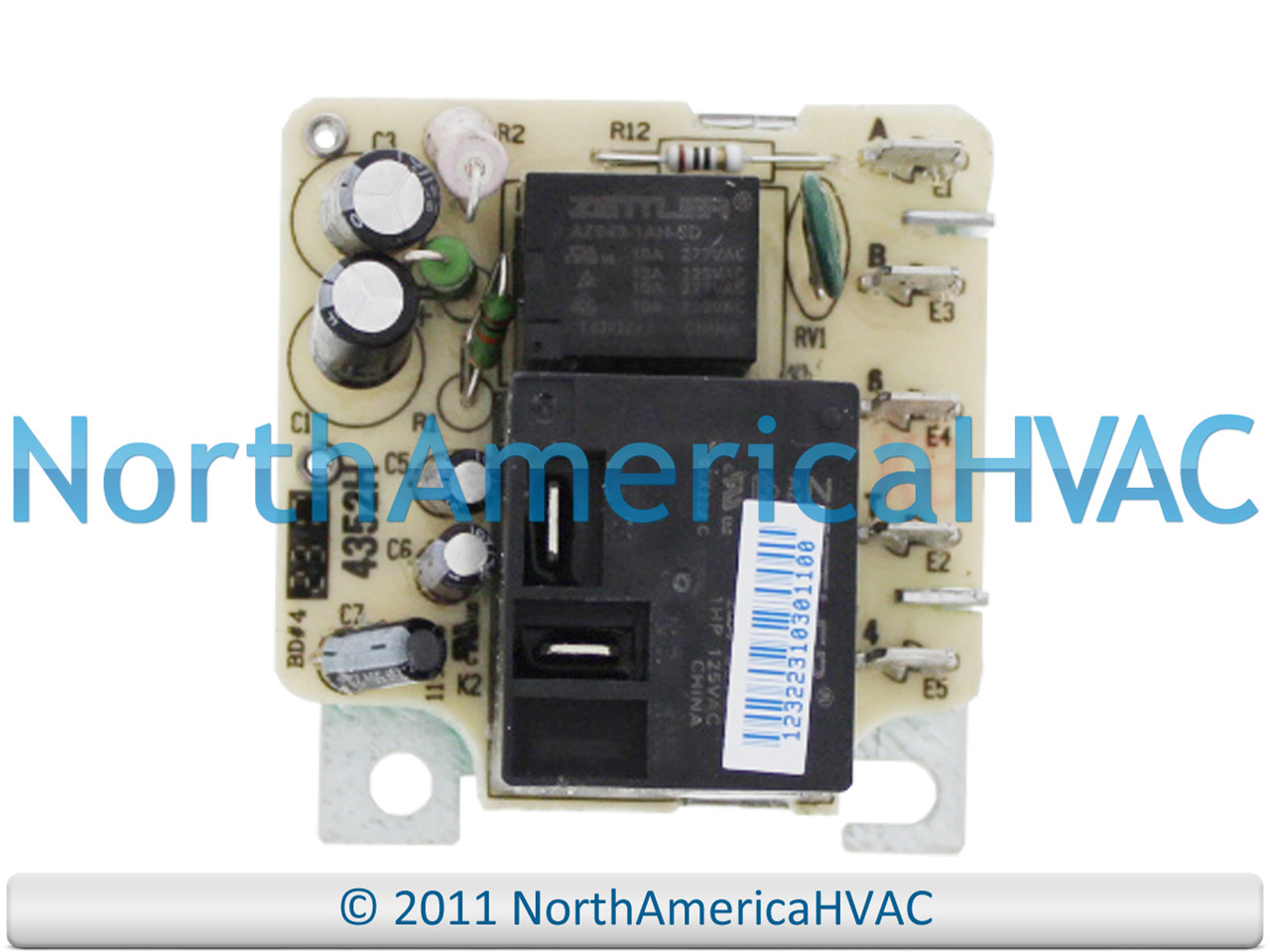 Blower Time Delay Relay Replaces Trane American Standard RLY01169 ...