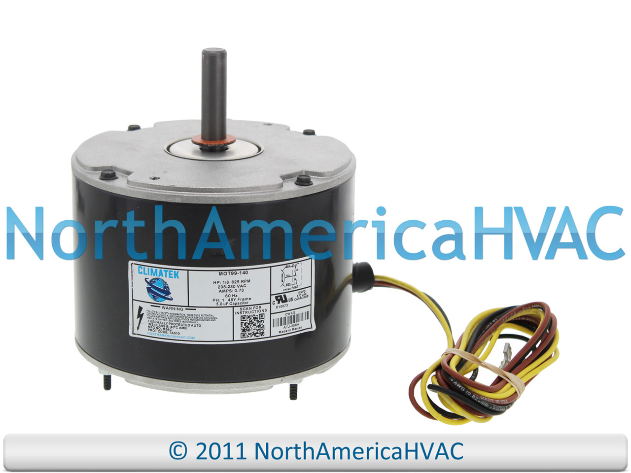 ClimaTek Condenser Fan Motor Replaces Carrier Bryant Payne HC35GE237 ...