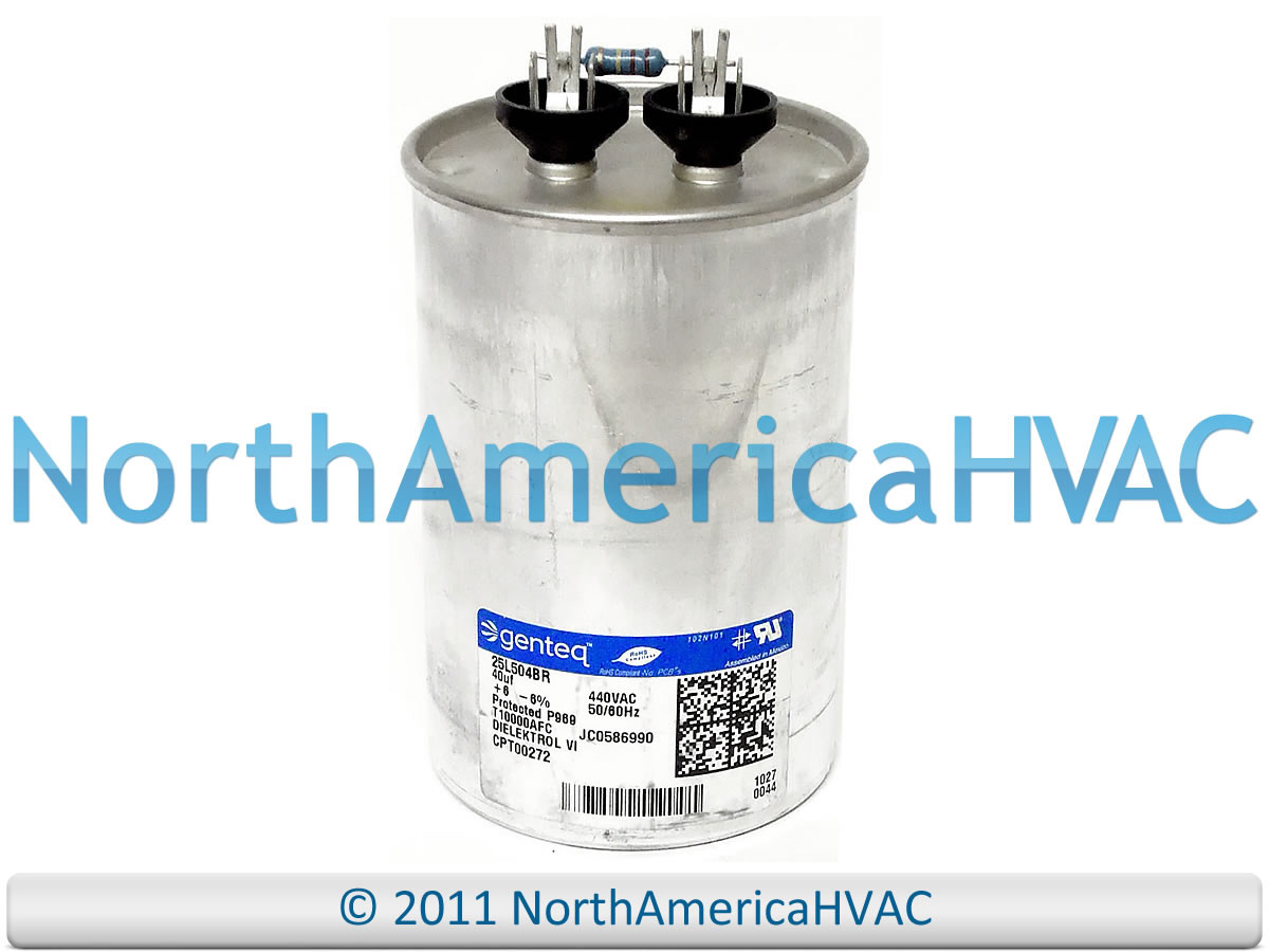 OEM Capcom Capacitor 40 uf MFD 440 volt Replaces Trane GE CPT432 ...