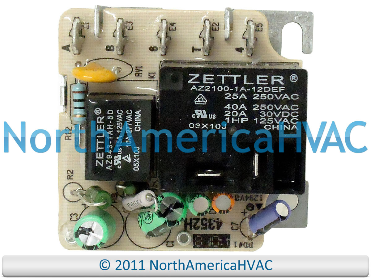 OEM Trane American Standard Blower Motor Relay Fan Replaces Zettler ...