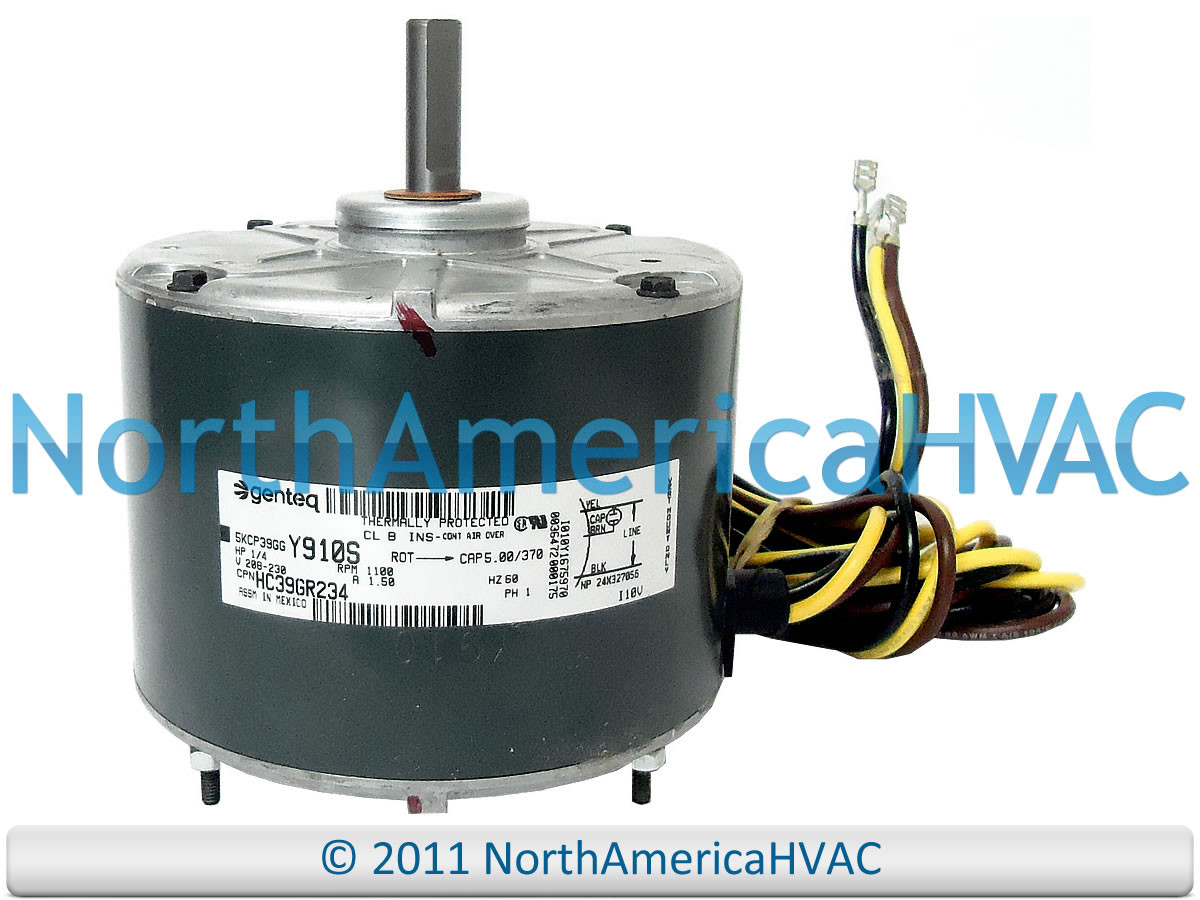 OEM A/C Condenser Fan Motor 1/4 HP 208-230 Volt Replaces GE Genteq ...