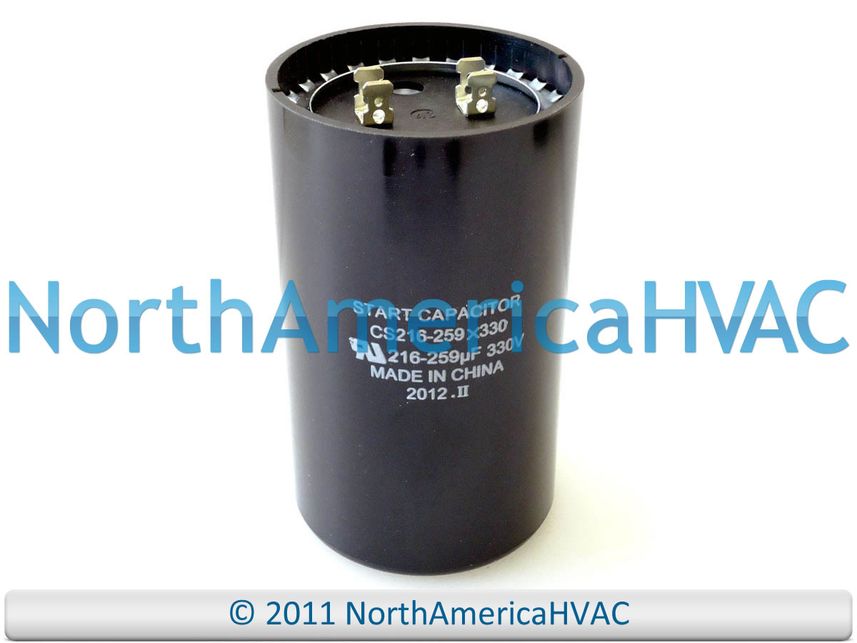 Motor Start Capacitor 216-259 MFD 330 VAC Replaces Diversitech Packard ...