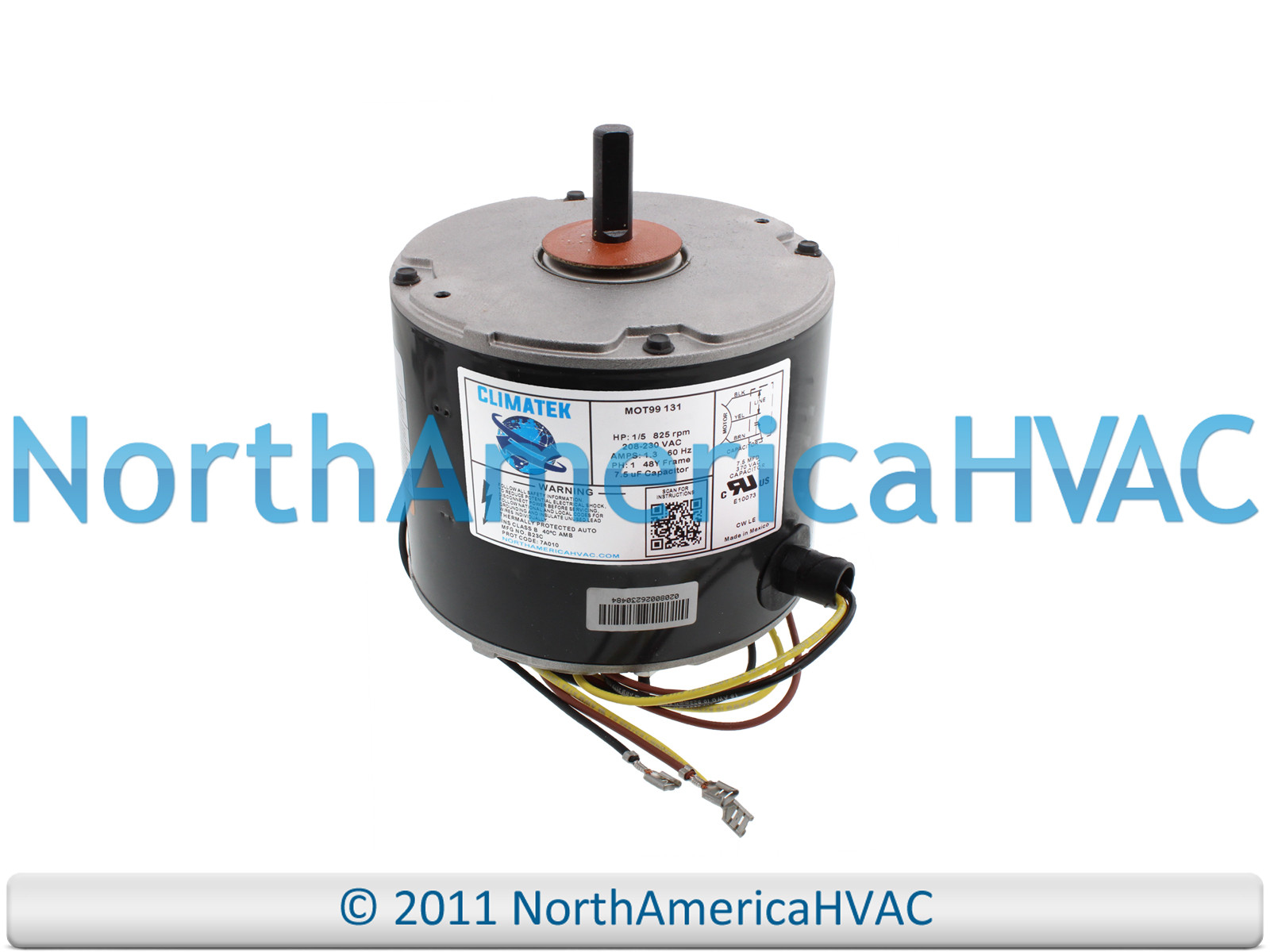 ClimaTek 1/5 HP Condenser FAN MOTOR EXACTLY REPLACES Carrier Bryant ...