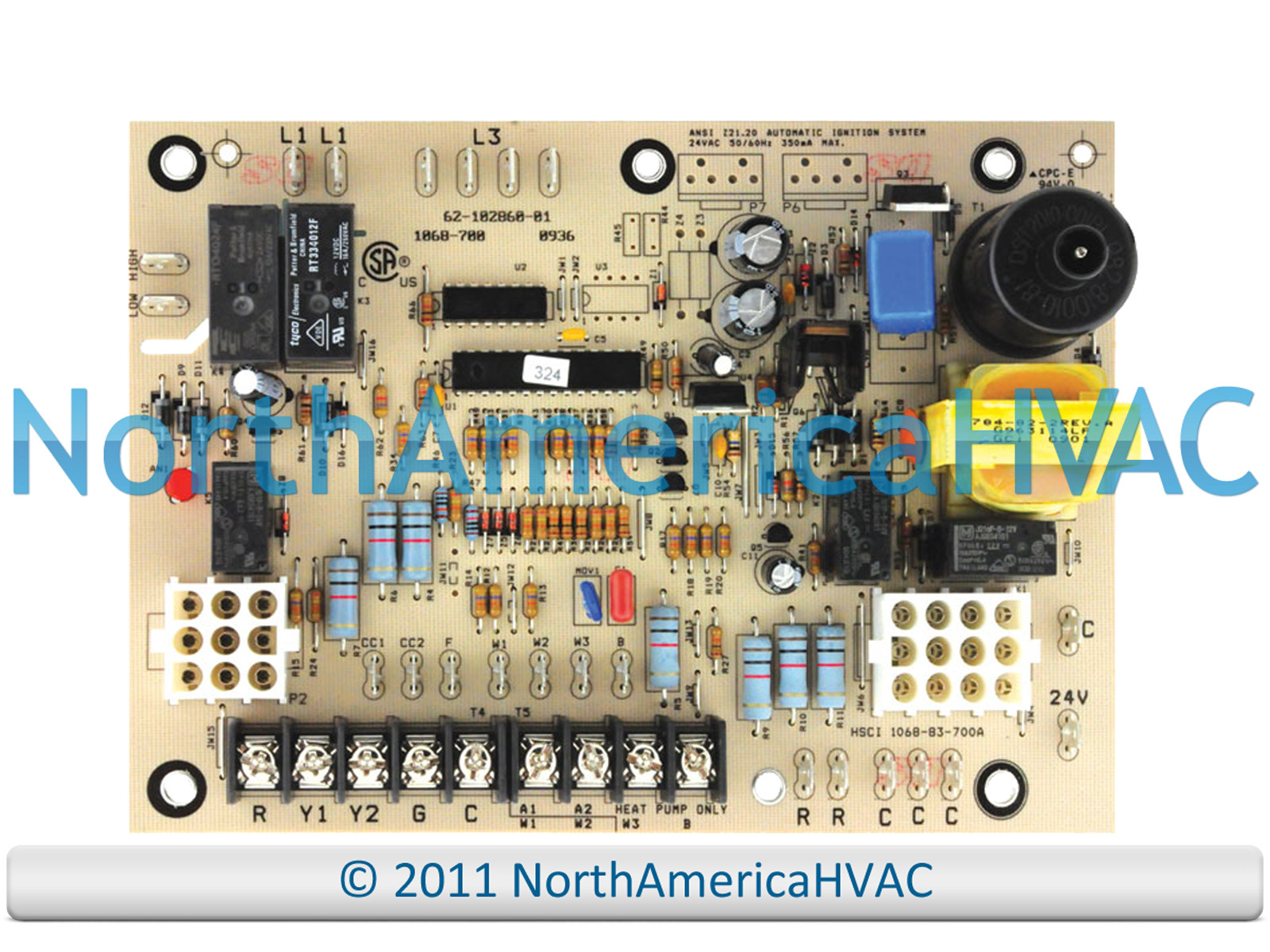 Ruud Furnace Motherboard 1106-10 Ruud OEM Replacement Furnace Control ...