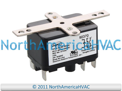 Furnace Relay 24v Replaces White Rodgers Gemtech - 5 Spade 90370 90-370 ...