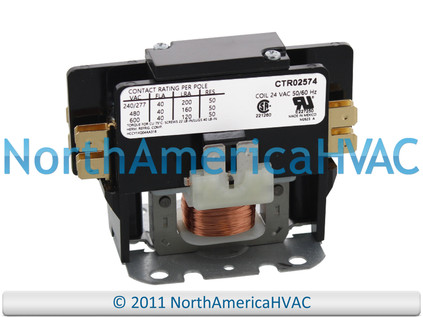 OEM Trane American Standard Contactor Relay 1 Pole 40 Amp Replaces ...