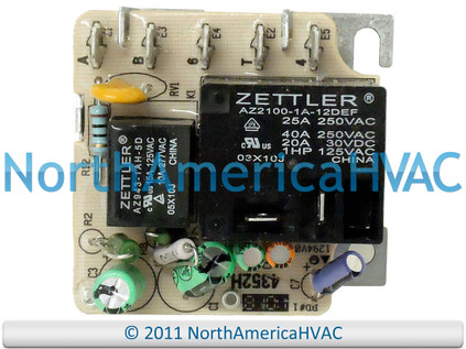 OEM Trane American Standard Blower Motor Relay Fan Replaces Zettler ...
