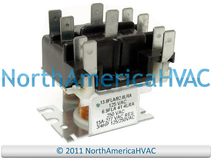 Totaline Carrier Bryant Payne P283-0342 Furnace Relay 240 volt coil 2NO ...