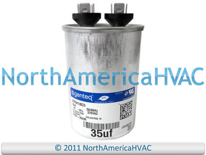 Capcom GE Genteq Run Capacitor Round 35 uf MFD 370 volt VAC Z97F9613 ...