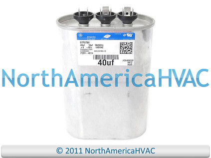 Capcom GE Genteq Capacitor Oval 40/10 uf 440 volt 97F9780 Z97F9780 ...