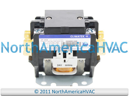 Double 2 Pole 40 Amp 24 volt Contactor Relay Replaces Siemens Furnas GE ...