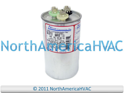 OEM Amrad Capacitor 50/7.5 50.0/7.5 440 Volt VAC Replaces 34661 RA2000 ...
