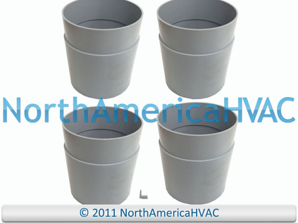 4x 4" EXTENSIONS HVAC A/C HEAT PUMP CONDENSER RISER LIFTER STANDS 93604 ...