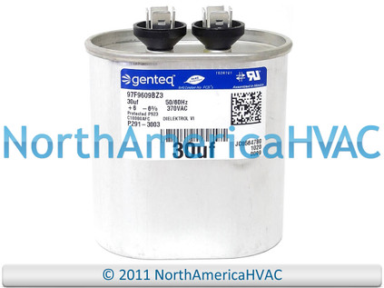 Capcom Oval Run Capacitor 30.0 uf MFD 370 Volt VAC Fits Amrad VA2000/37 ...