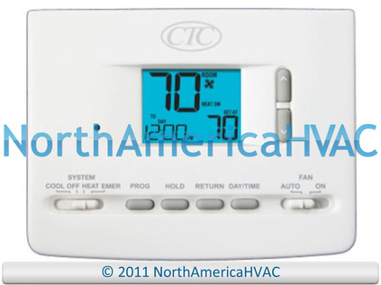 CTC 62152P Digital 5/2 Day Programmable Thermostat 2H/1C 1 Heat 1 Cool ...