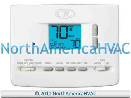 CTC 61152P Digital 5/2 Day Programmable Thermostat 1H/1C 1 Heat 1 Cool ...