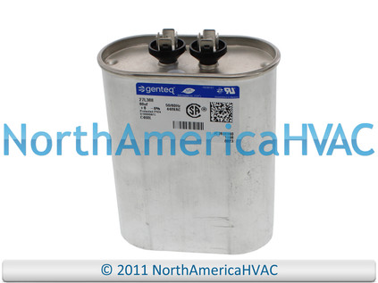 Capcom GE Genteq Capcom Run Capacitor 60 uF MFD 440 Volt Oval C460L ...