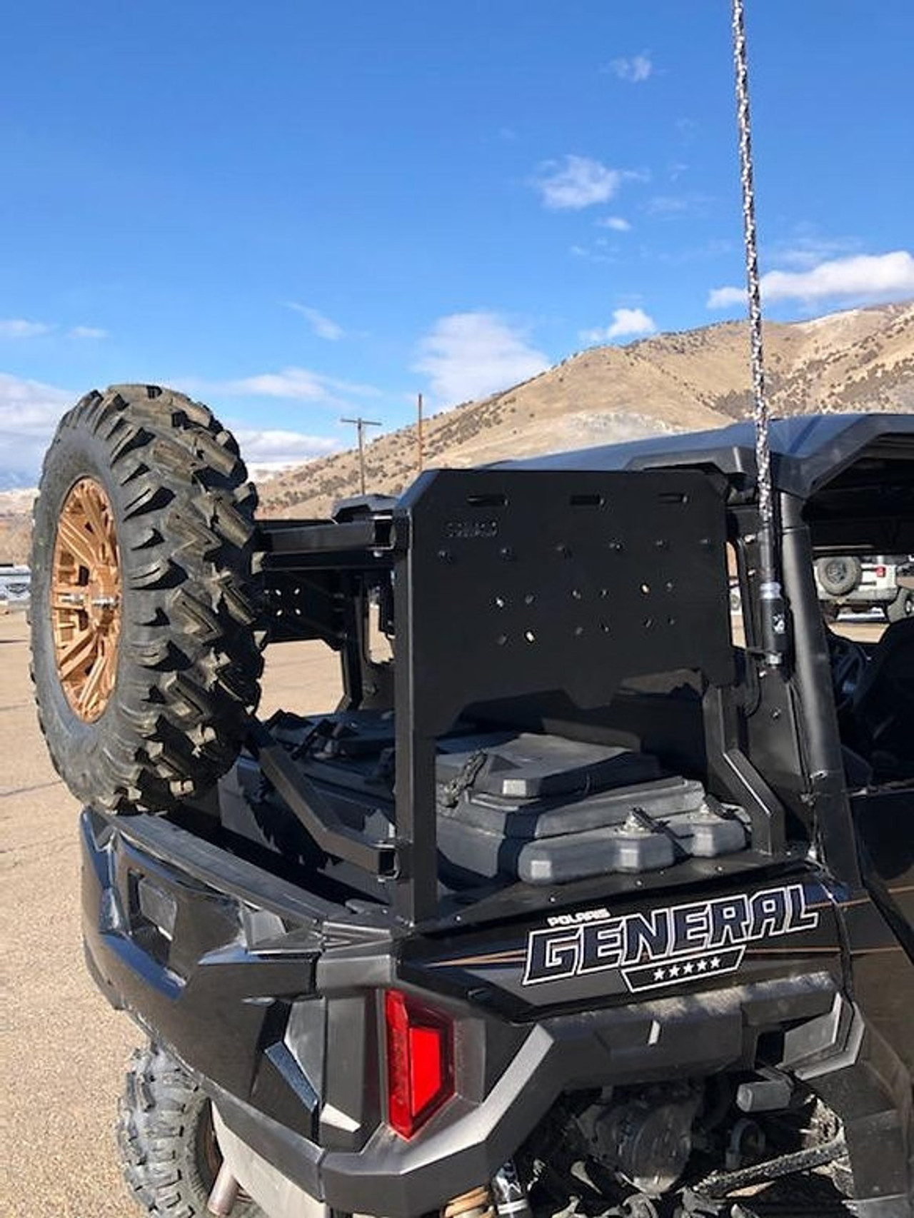 Polaris General Rear Utility Rack By Side By Customs Rear Utility Rack