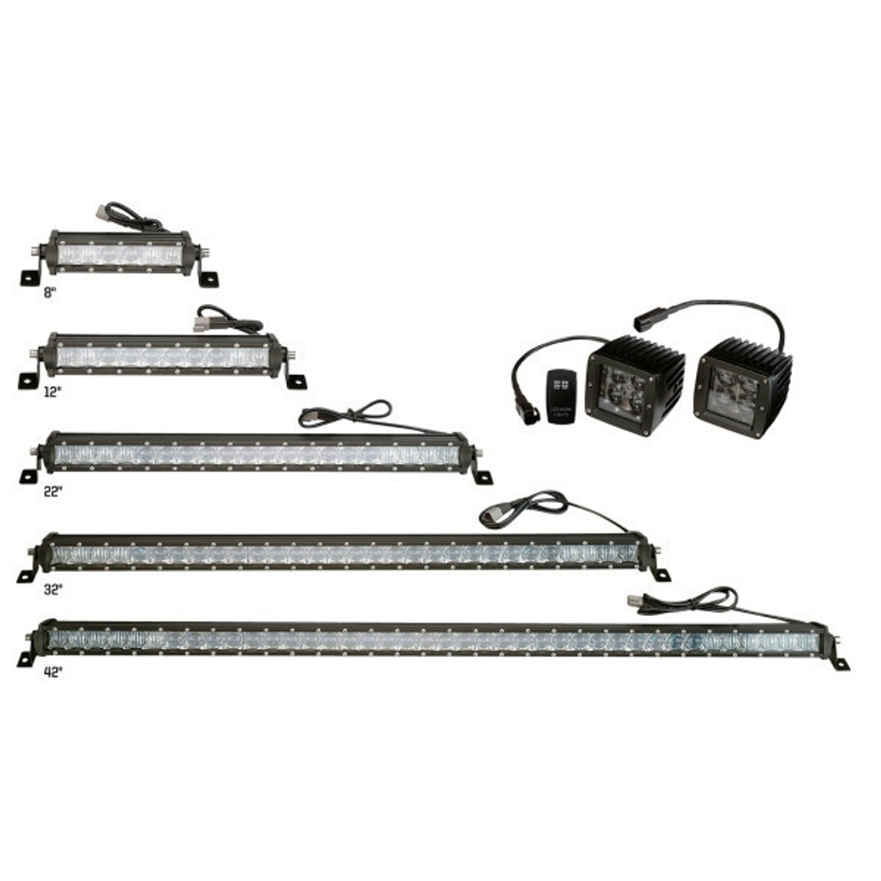 Polaris General Single Row Led Light Bars By Moose 2001 2xxx Epg