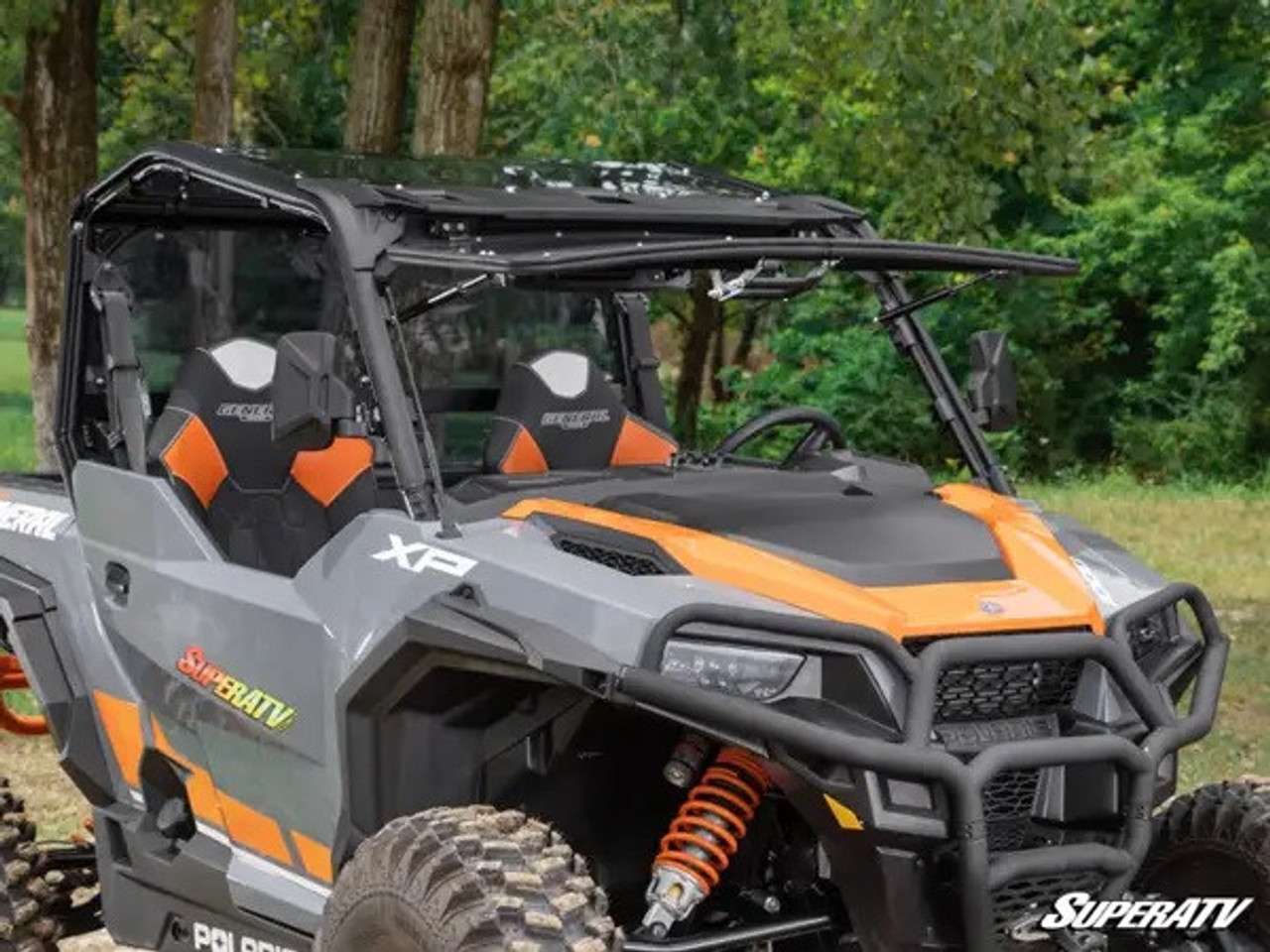 Polaris General 1000 Scratch Resistant Flip Windshield By Superatv