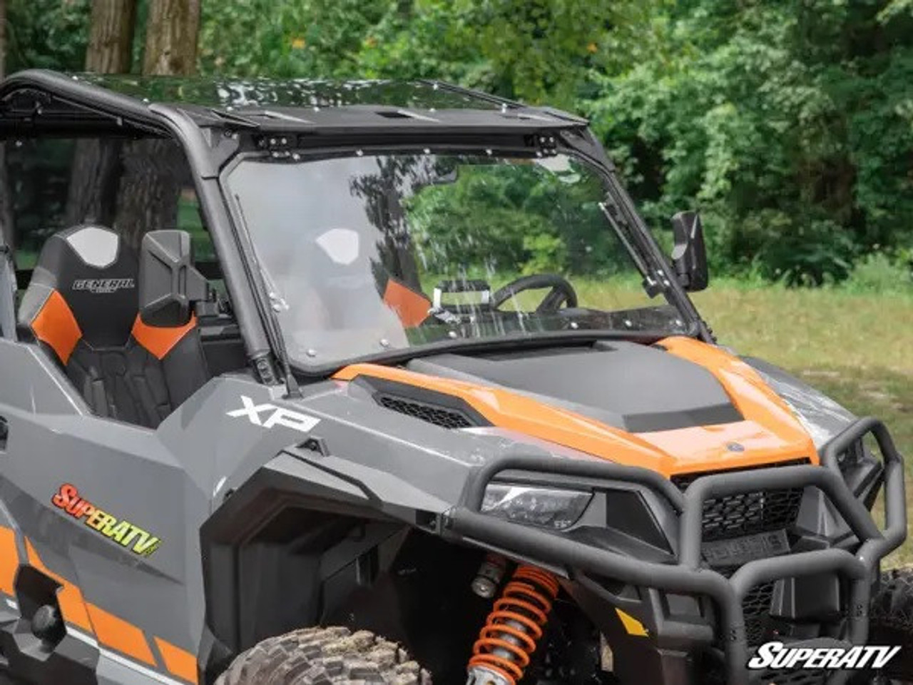 Polaris General 1000 Scratch Resistant Flip Windshield By Superatv
