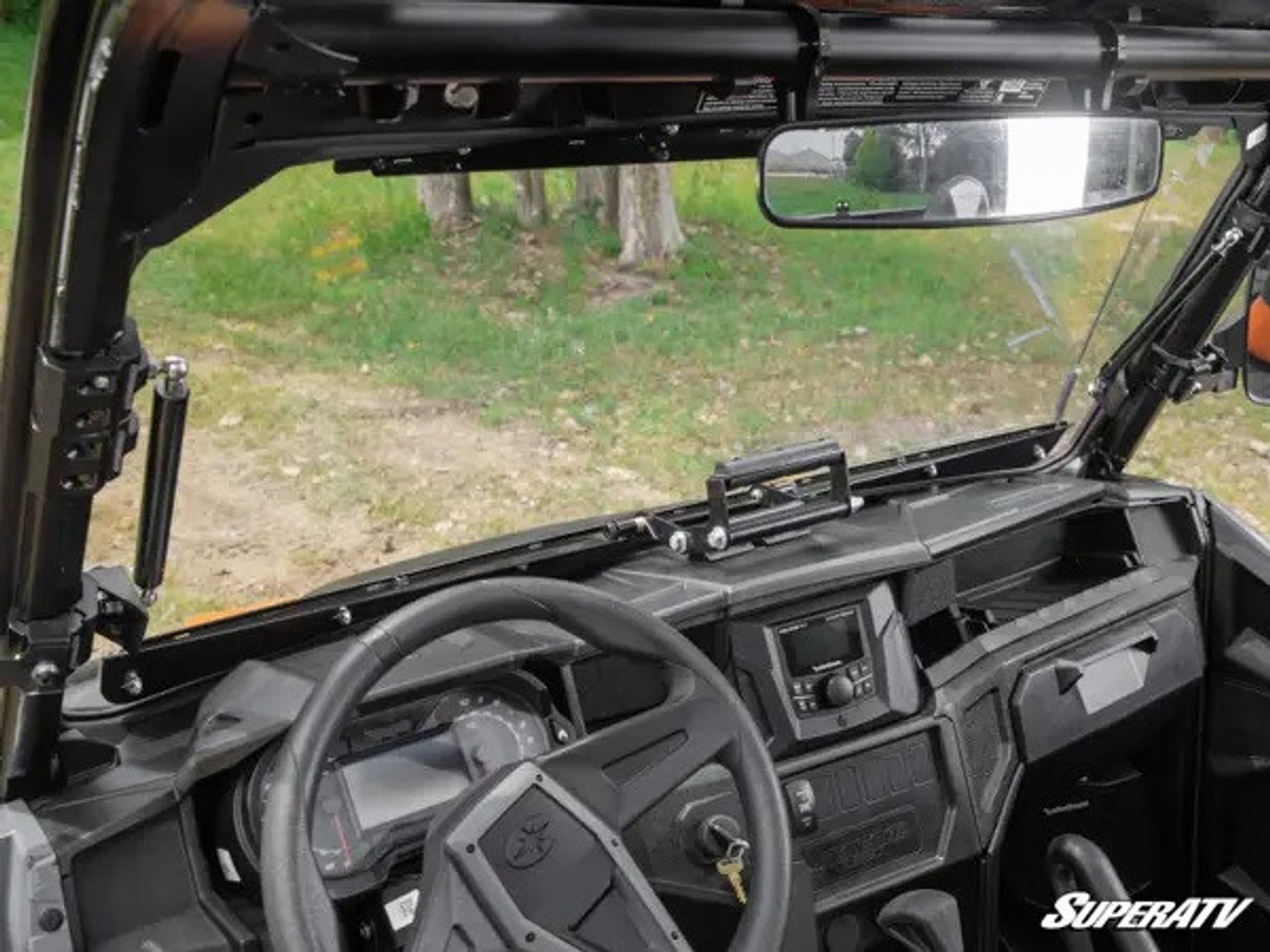 Polaris General 1000 Scratch Resistant Flip Windshield By Superatv