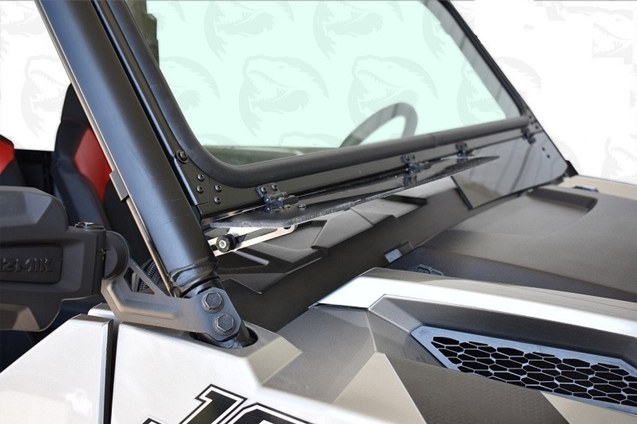 Polaris General Vented Glass Windshield By Utvzilla Zl Gen Ws Gls Blk N