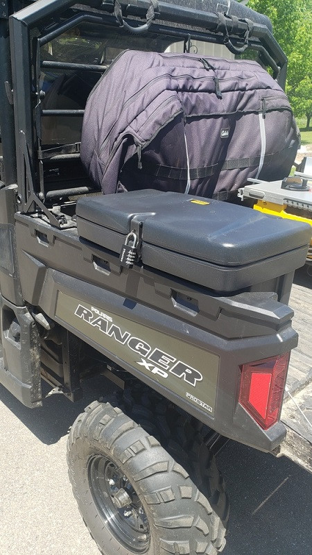 Waterproof UTV Rear Bed Saddle/Storage Box for the Polaris General by Moose