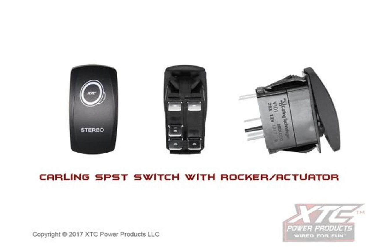 Polaris General Carling Switch With Stereo Actuatorrocker