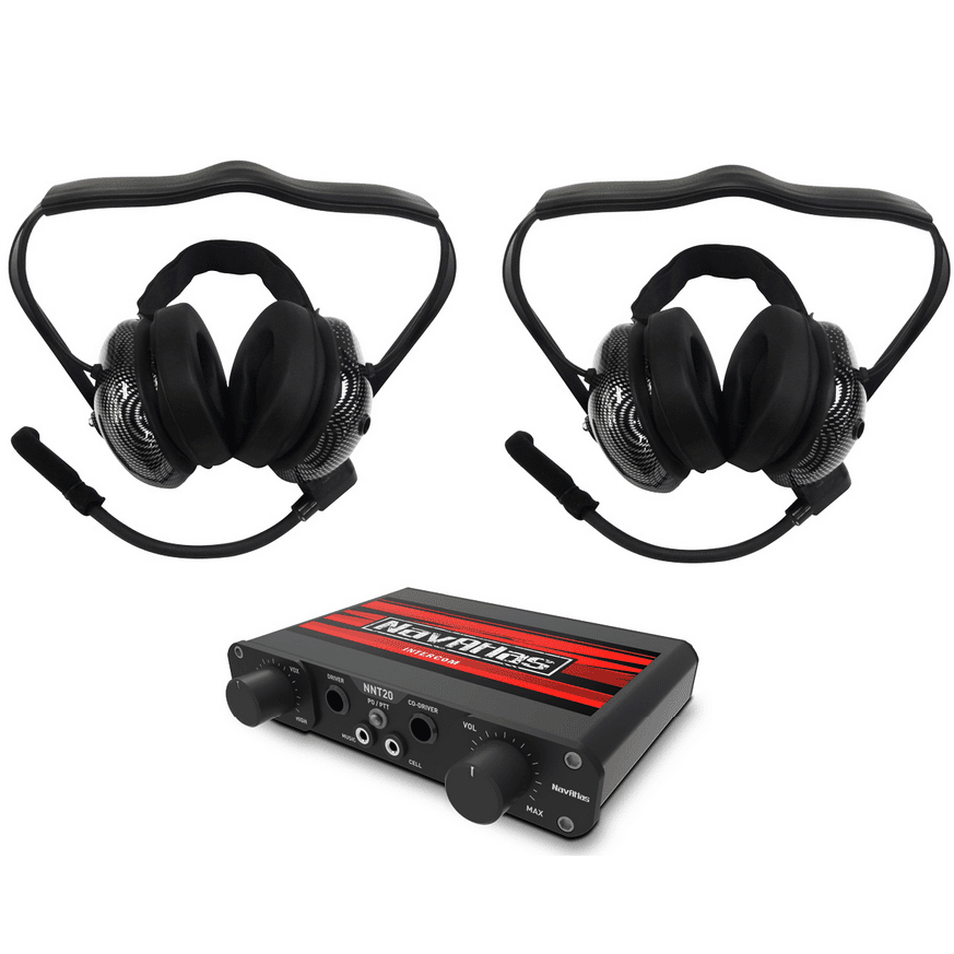 General 2 Person Intercom System w/ Behind The Head Headsets - NavAtlas