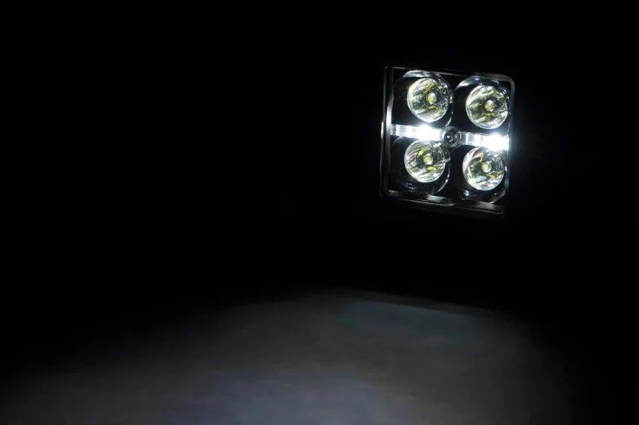 Polaris General 2 Inch Square Cree Led Lights Pair Black Series W