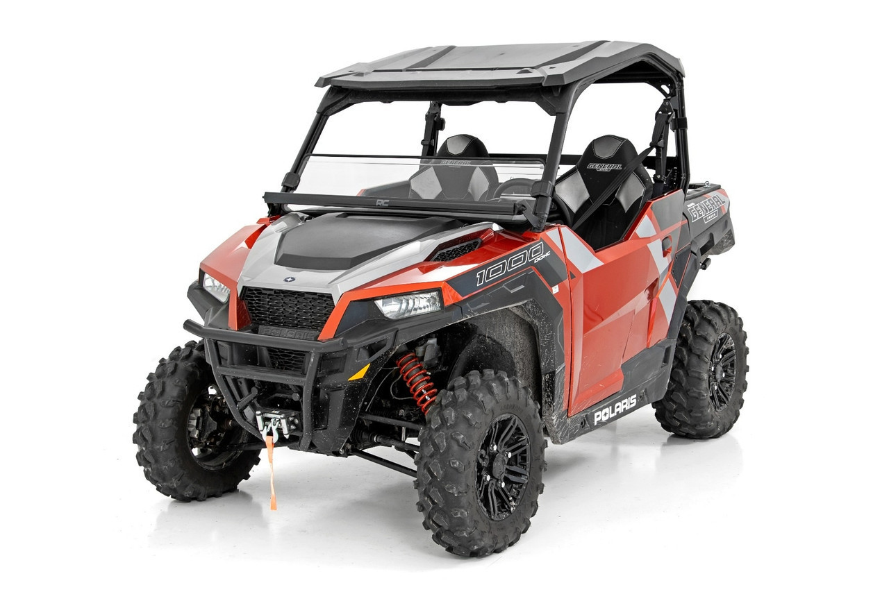 Polaris General Half Windshield Scratch Resistant By Rough Country