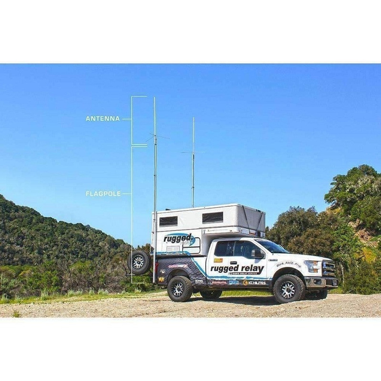 Polaris General Digital Mobile Radio With Fiberglass Antenna Base Kit
