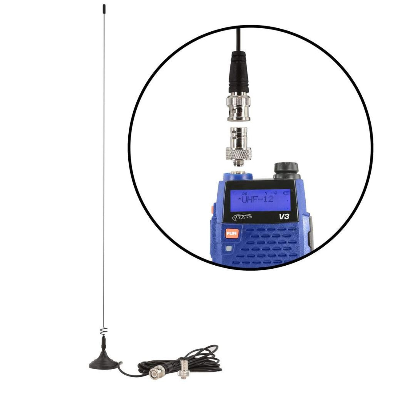 Polaris General Dual Band Magnetic Mount Antenna For Rugged Rh 5r