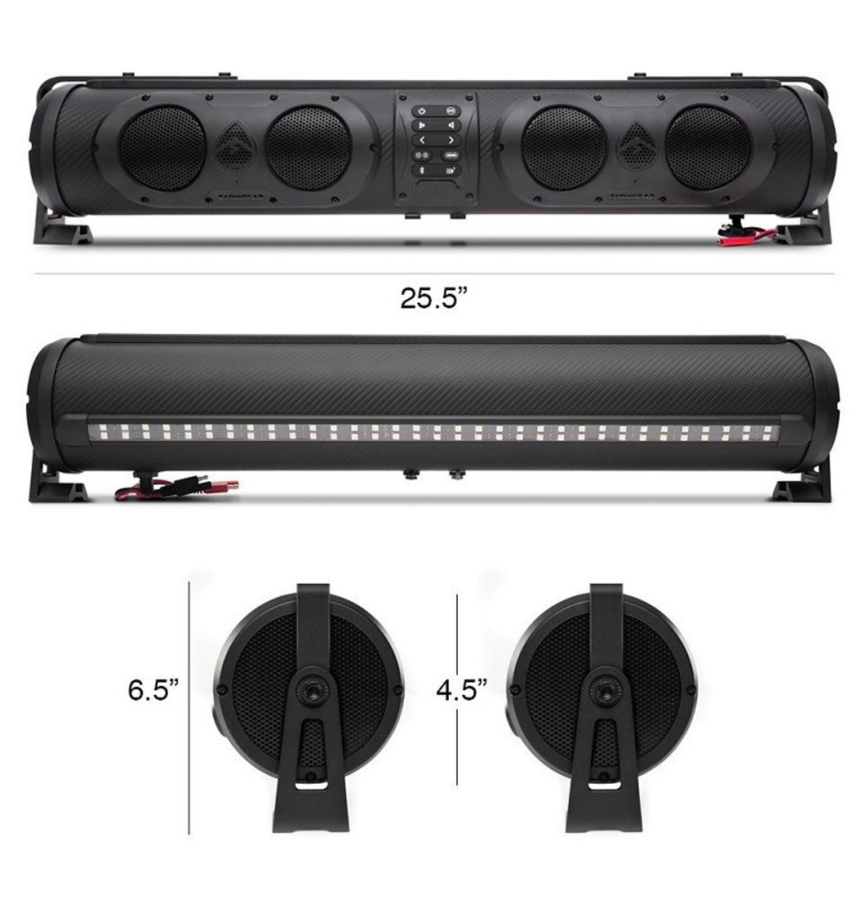 Polaris General Soundextreme Amplified Bluetooth Utv Soundbar With Rgb