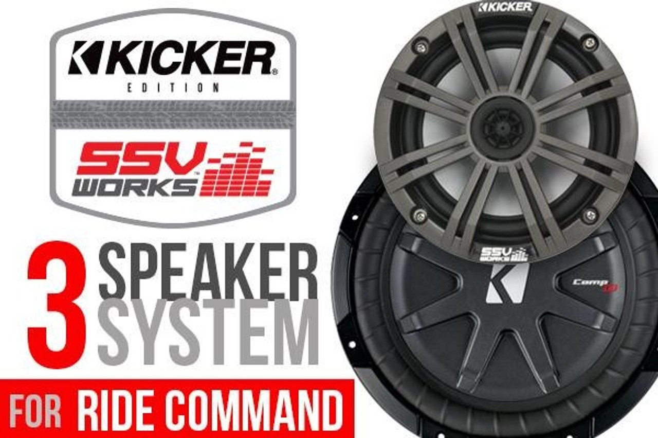 General With Ride Command Complete Kicker 3 Speaker Plug And Play System