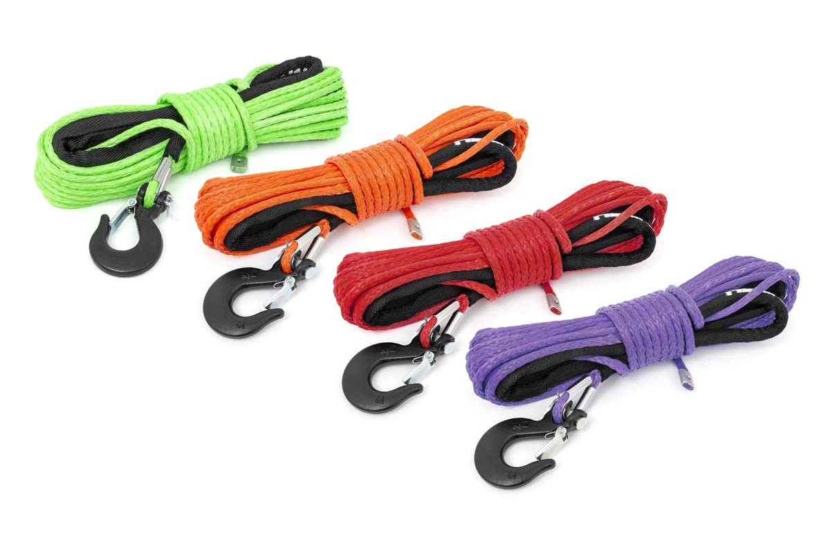 Polaris General 1/4"" Synthetic Winch Rope by Rough Country