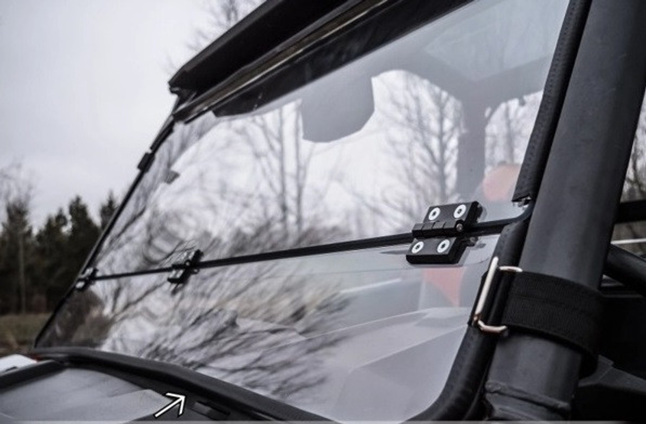 Polaris General Xp 1000 Scratch Resistant Flip Windshield By Superatv