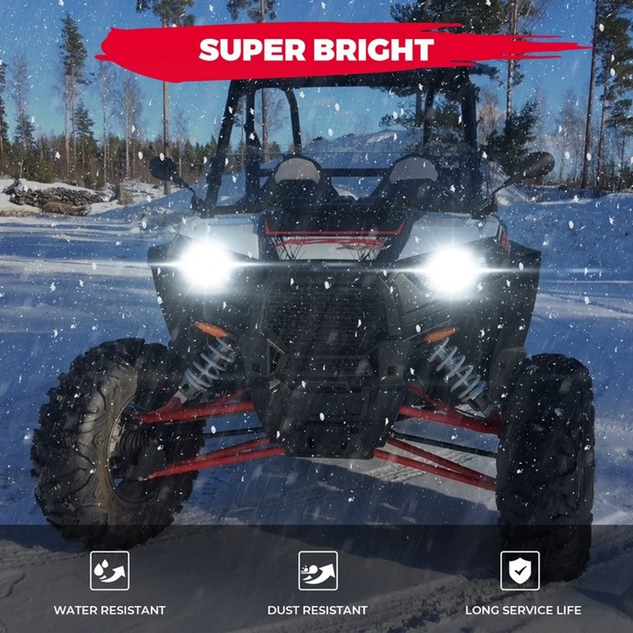 Upgrade Your Polaris General Kemimoto Led Headlight Bulb
