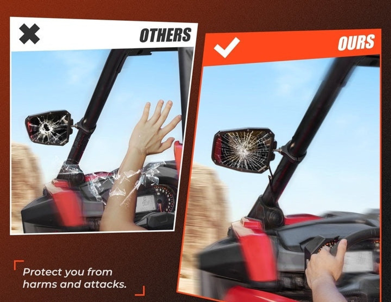 Enhance Visibility With Kemimotos Led Side Mirror For Polaris General