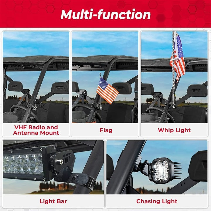 Conquer the Trails with Polaris General Whip Light Flag Mount ...