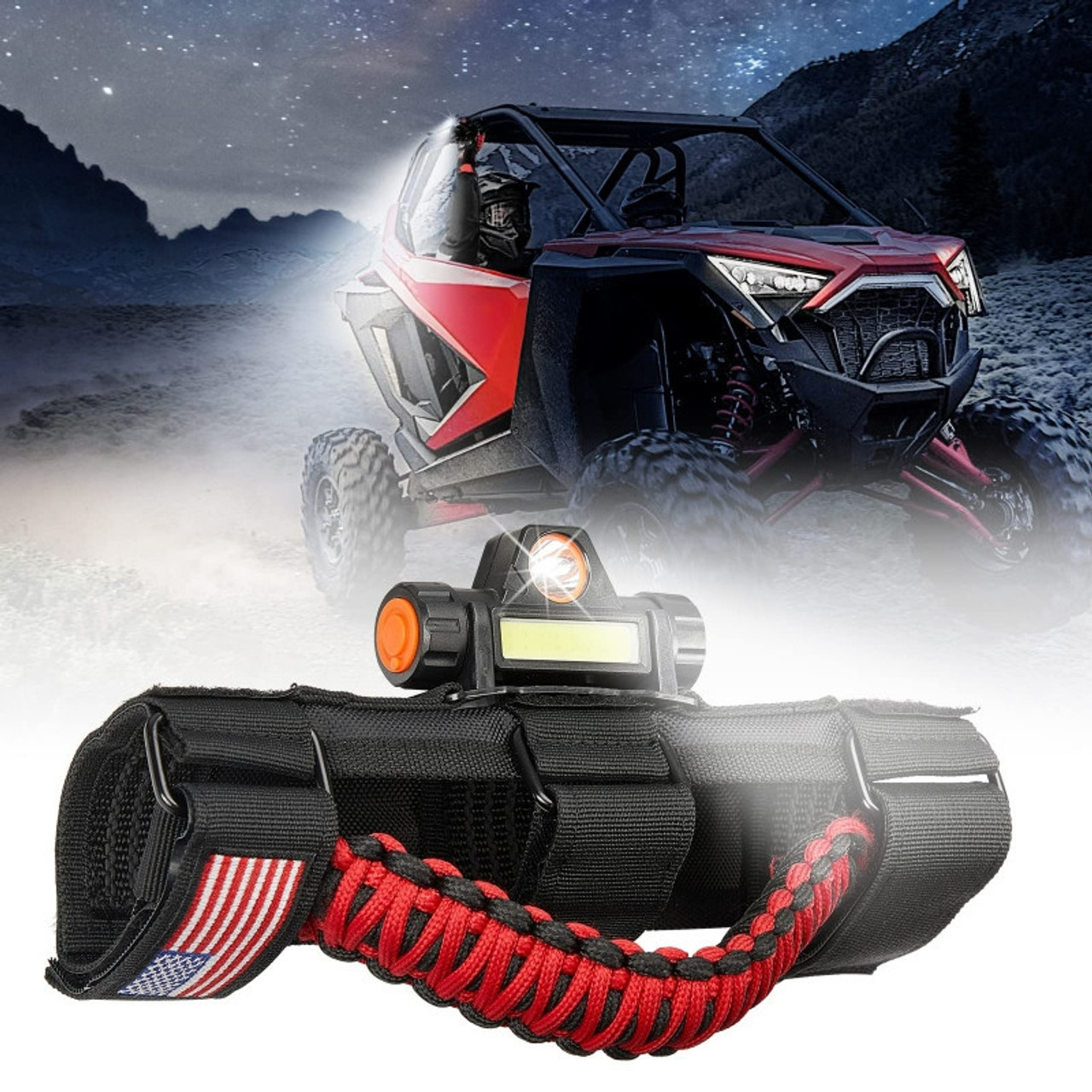 Enhance Your Polaris General With Kemimoto Roll Bar Handle And Dome Light